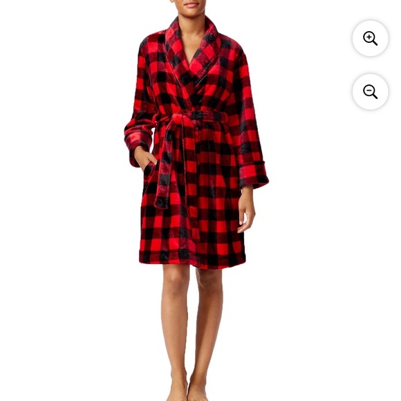 Charter Club | Intimates & Sleepwear | Super Soft Plaid Robe In Red ...